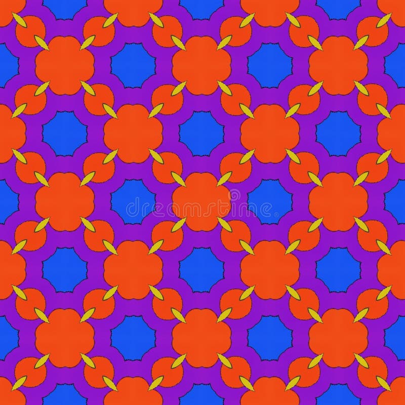 Colorful Symmetrical Repeating Patterns for Textiles, Ceramic Tiles ...