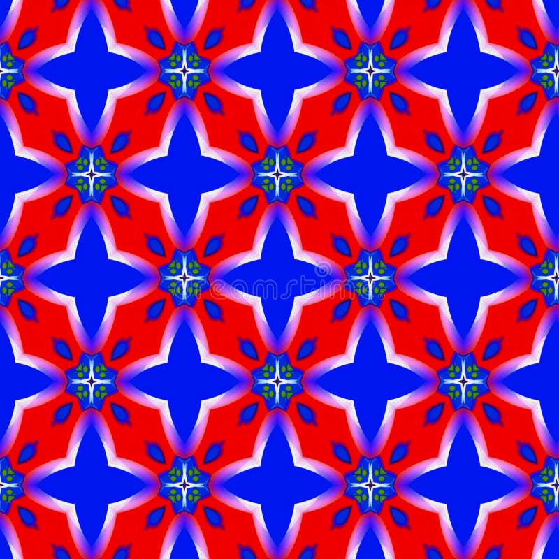 Colorful Symmetrical Repeating Patterns for Textiles, Ceramic Tiles ...