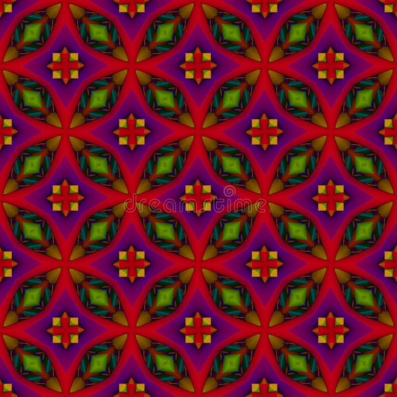 Colorful Symmetrical Repeating Patterns for Textiles, Ceramic Tiles ...