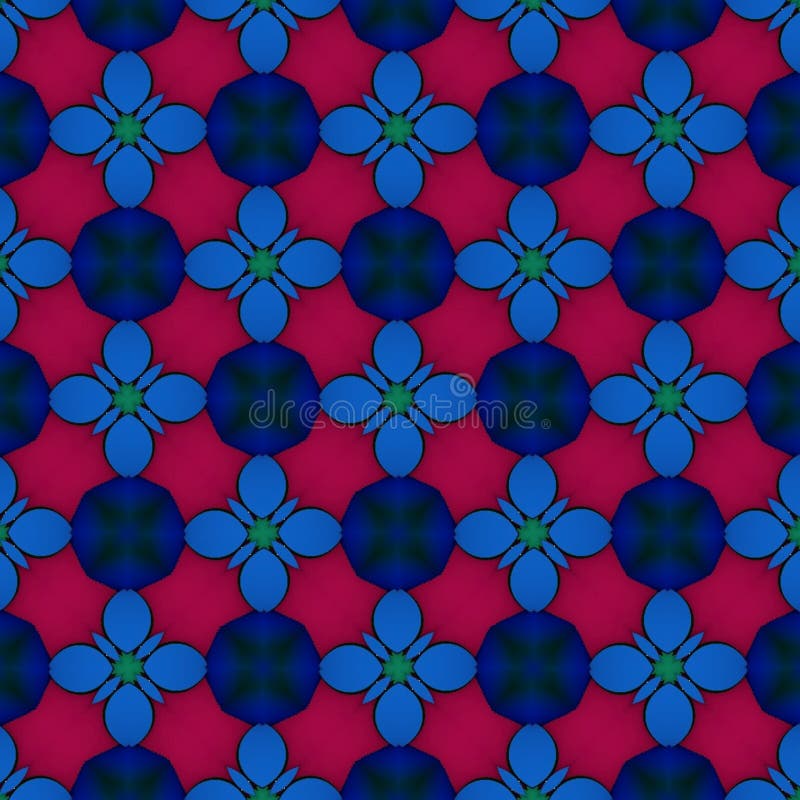 Colorful Symmetrical Repeating Patterns for Textiles, Ceramic Tiles ...