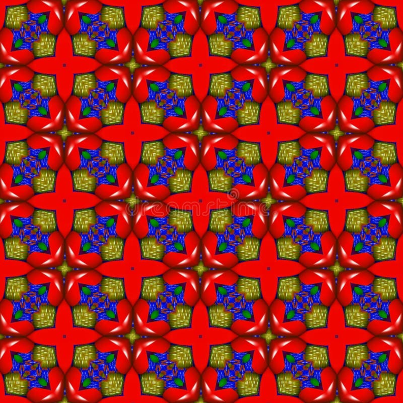 Colorful Symmetrical Repeating Patterns for Textiles, Ceramic Tiles ...