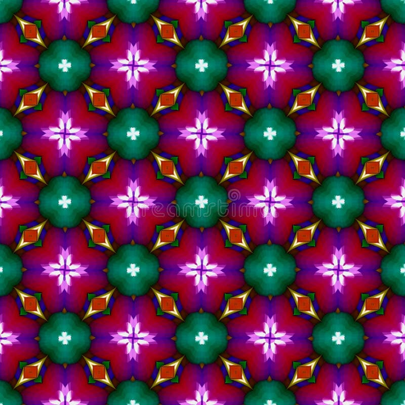 Colorful Symmetrical Repeating Patterns for Textiles, Ceramic Tiles ...