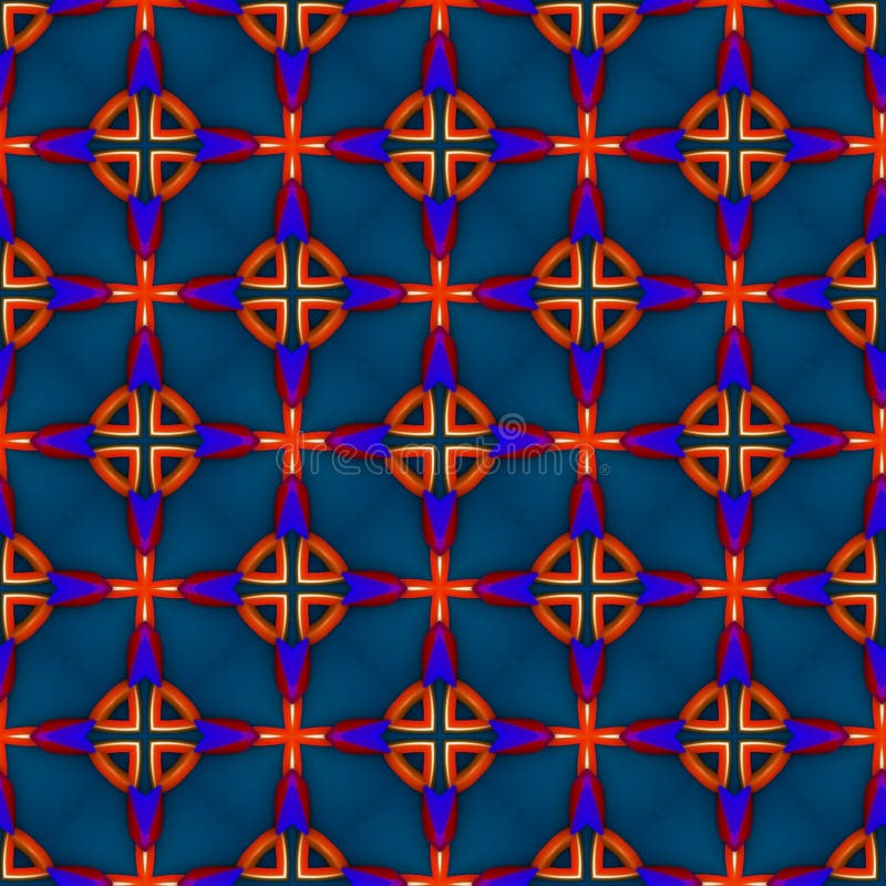 Colorful Symmetrical Repeating Patterns for Textiles, Ceramic Tiles ...