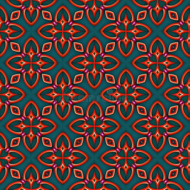 Colorful Symmetrical Repeating Patterns for Textiles, Ceramic Tiles ...