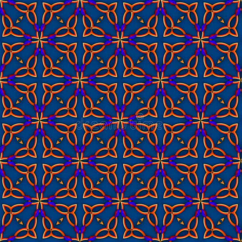 Colorful Symmetrical Repeating Patterns for Textiles, Ceramic Tiles ...