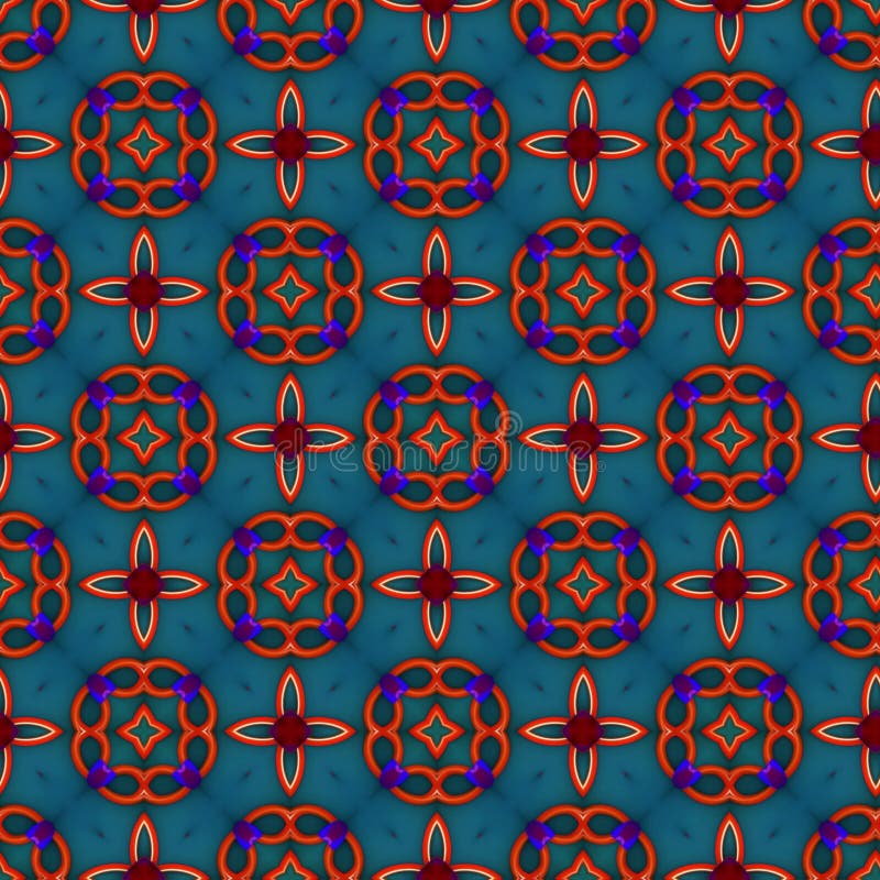 Colorful Symmetrical Repeating Patterns for Textiles, Ceramic Tiles ...
