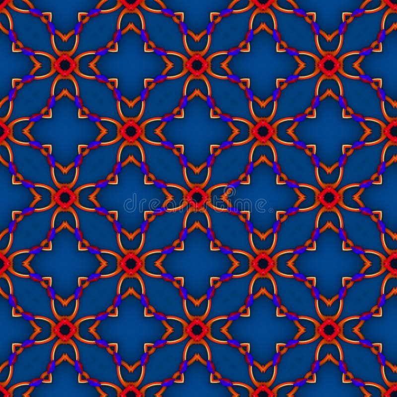 Colorful Symmetrical Repeating Patterns for Textiles, Ceramic Tiles ...
