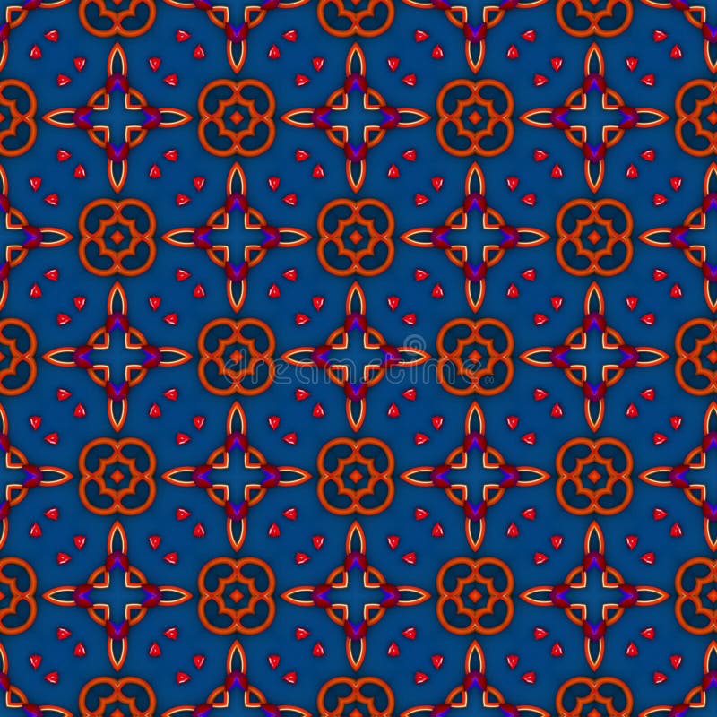 Colorful Symmetrical Repeating Patterns for Textiles, Ceramic Tiles ...