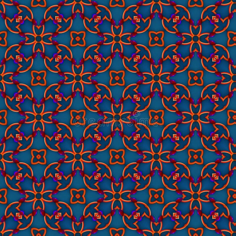 Colorful Symmetrical Repeating Patterns for Textiles, Ceramic Tiles ...