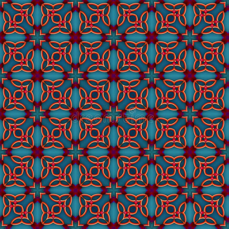 Colorful Symmetrical Repeating Patterns for Textiles, Ceramic Tiles ...