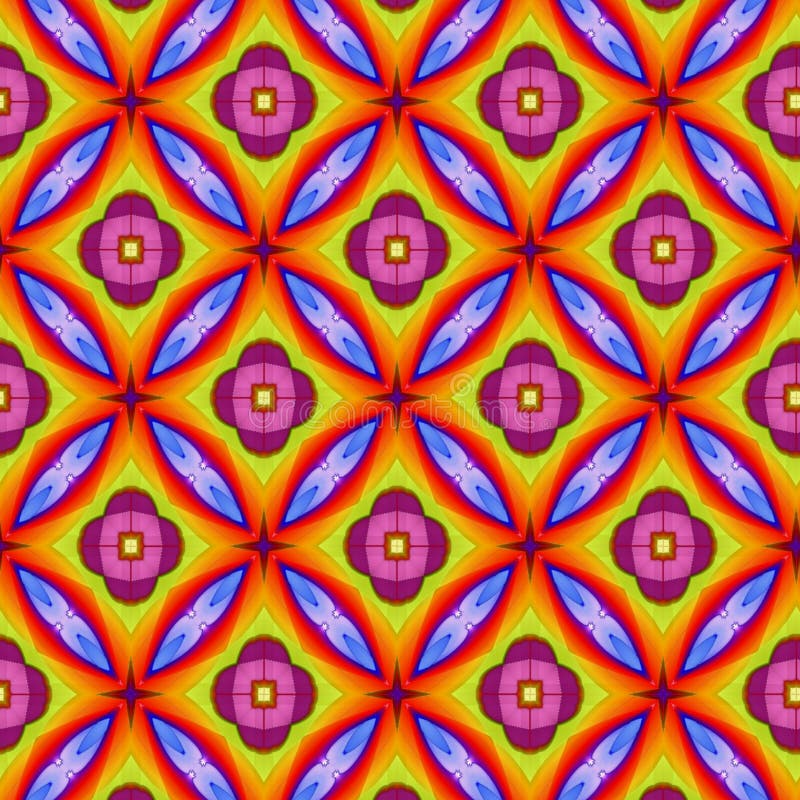 Colorful Symmetrical Repeating Patterns for Textiles, Ceramic Tiles ...