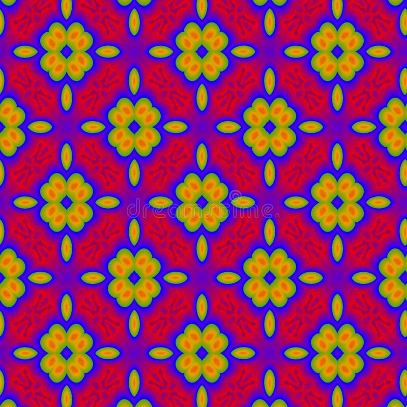 Colorful Symmetrical Repeating Patterns for Textiles, Ceramic Tiles ...