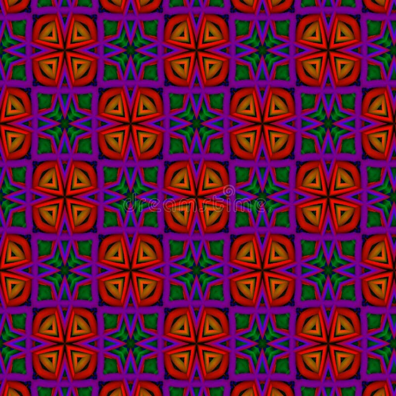 Colorful Symmetrical Repeating Patterns for Textiles, Ceramic Tiles ...