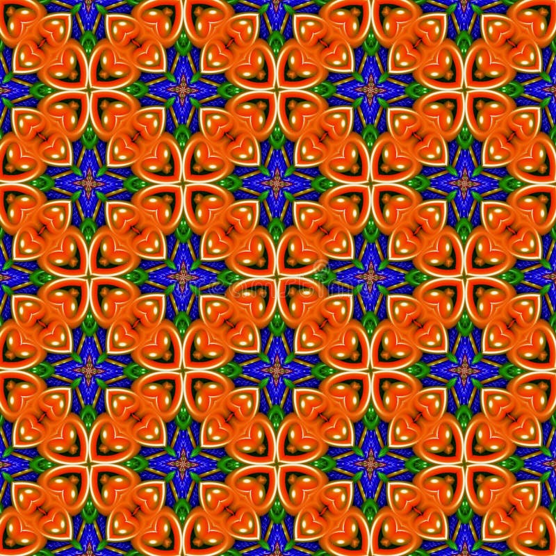 Colorful Symmetrical Repeating Patterns for Textiles, Ceramic Tiles ...