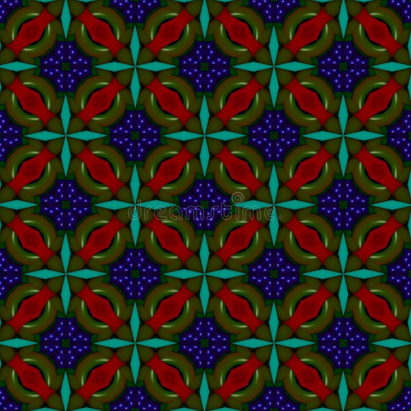 Colorful Symmetrical Repeating Patterns for Textiles, Ceramic Tiles ...