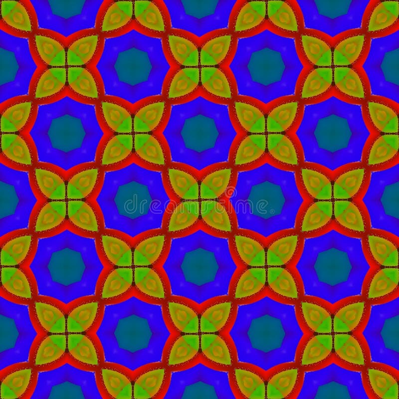 Colorful Symmetrical Repeating Patterns for Textiles, Ceramic Tiles ...