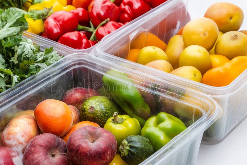A Colorful Symphony of Freshness: Stackable Produce Containers in Clear ...