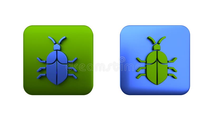 Colorful System Bug Concept Icon Isolated on White Background. Code Bug Concept. Bug in the ...