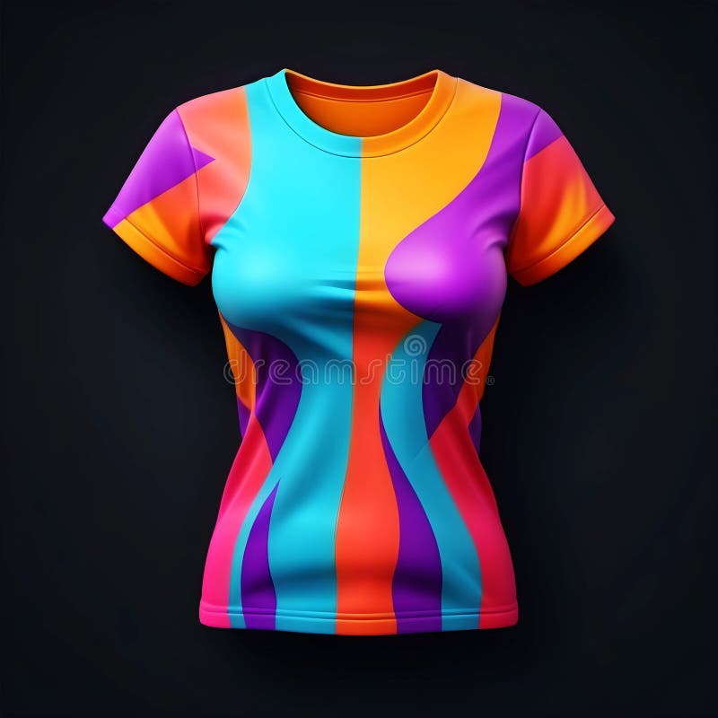 Colorful T-shirt icon stock illustration. Illustration of fabric ...