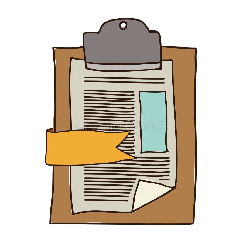 Colorful Table Notepad with Sheets Stock Illustration - Illustration of notepad, colorful: 81278358