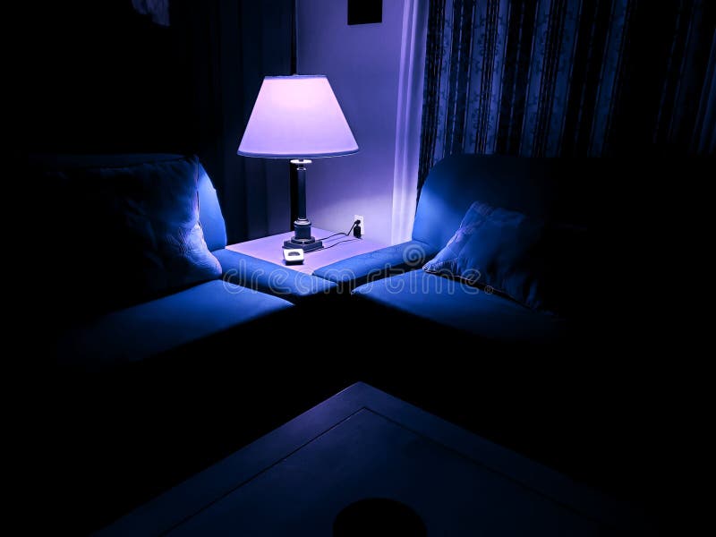 Colorful table top lamp stock photo. Image of darkroom - 140636172