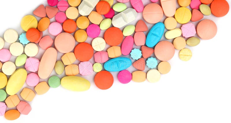 Colorful tablets stock image. Image of help, medication - 14794449