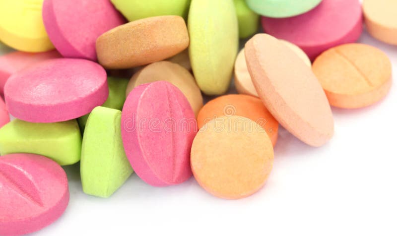 Colorful tablets stock image. Image of healthy, health - 14825435