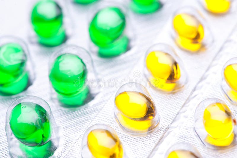 Colorful Tablets with Capsules Stock Image - Image of care, chemical ...