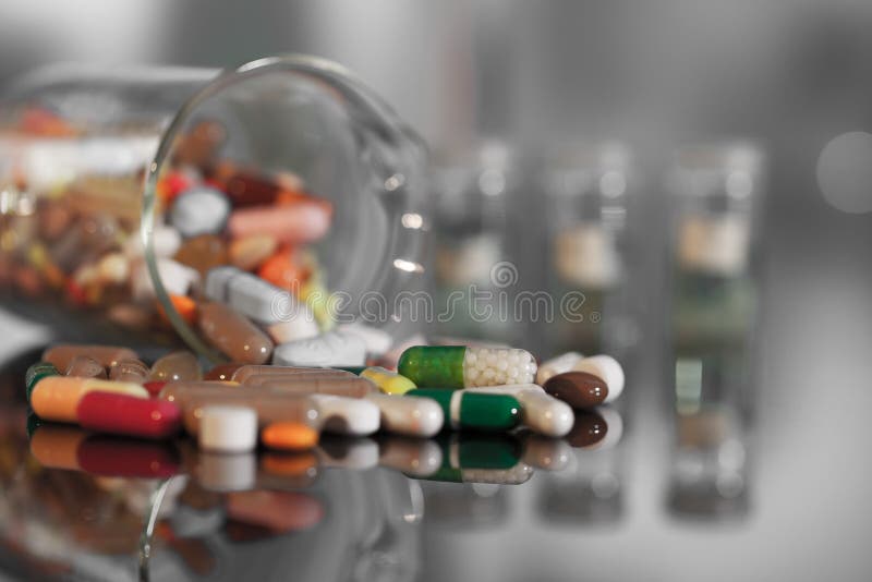 Colorful of Tablets and Capsules Pill in Blister Packaging Arranged ...