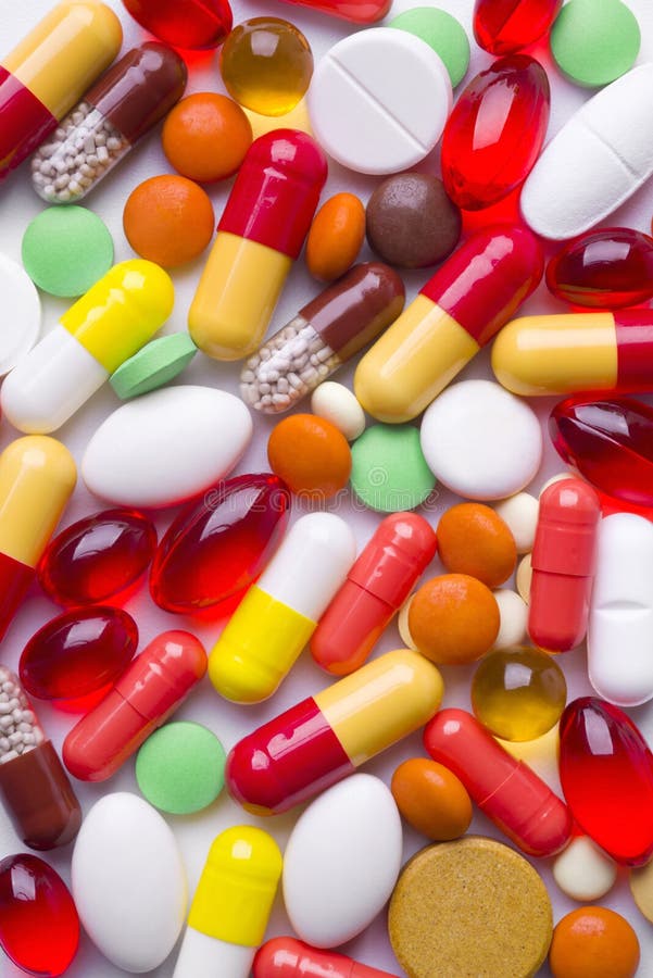 Colorful Medicine Pills and Tablets Background Stock Image - Image of ...