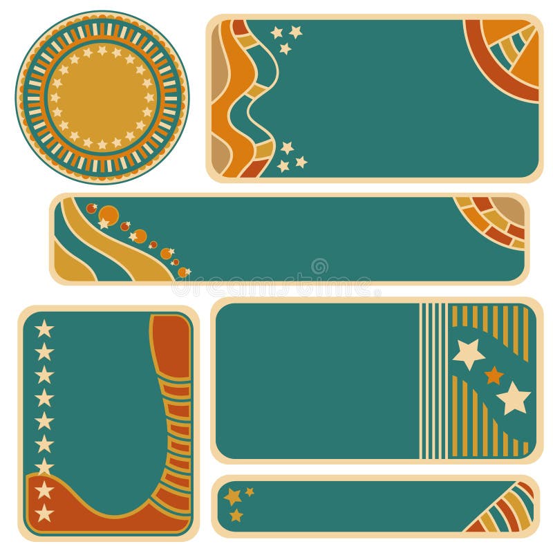 Colorful Tag, Label or Banner Collection Stock Vector - Illustration of ...