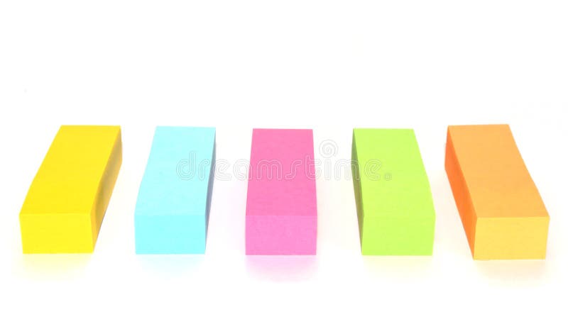 Colorful Tag Papers Isolated Stock Photo - Image of isolated, colors ...