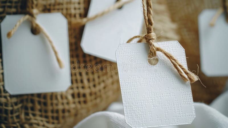 Colorful Tags Hanging from a String. Great for Organizing or Labeling ...