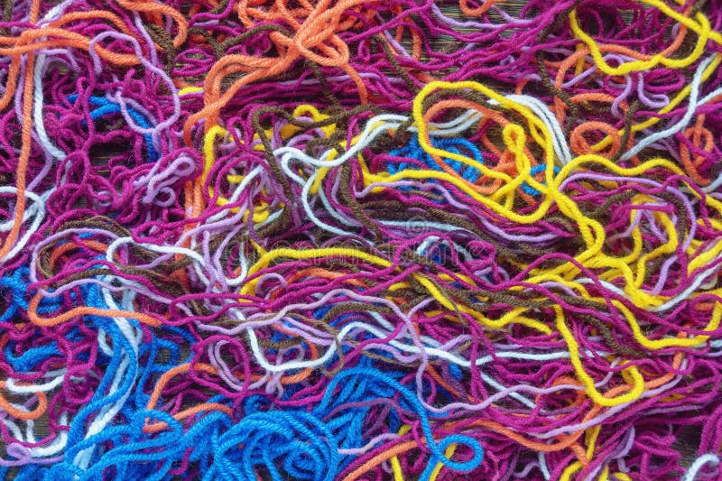 Colorful Tangled Threads, Background Stock Photo - Image of texture ...