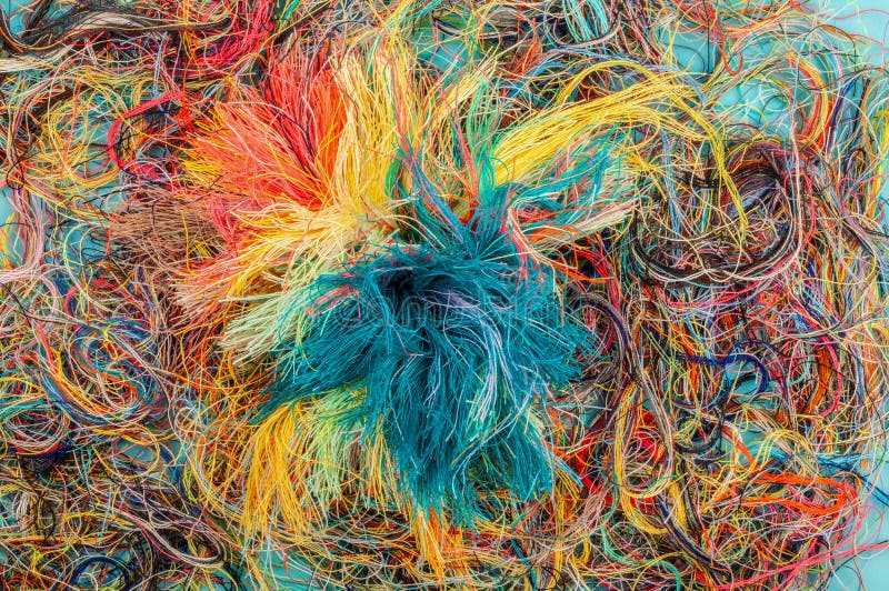 Tangled threads stock photo. Image of strands, abstract - 62861364