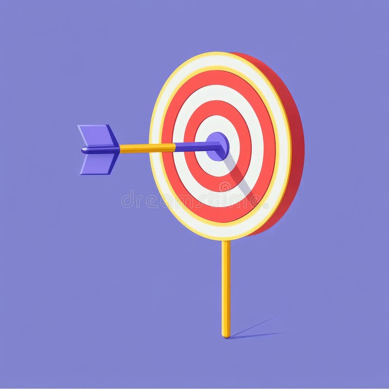 A Colorful Target with an Arrow, Symbolizing Focus and Goal Achievement ...