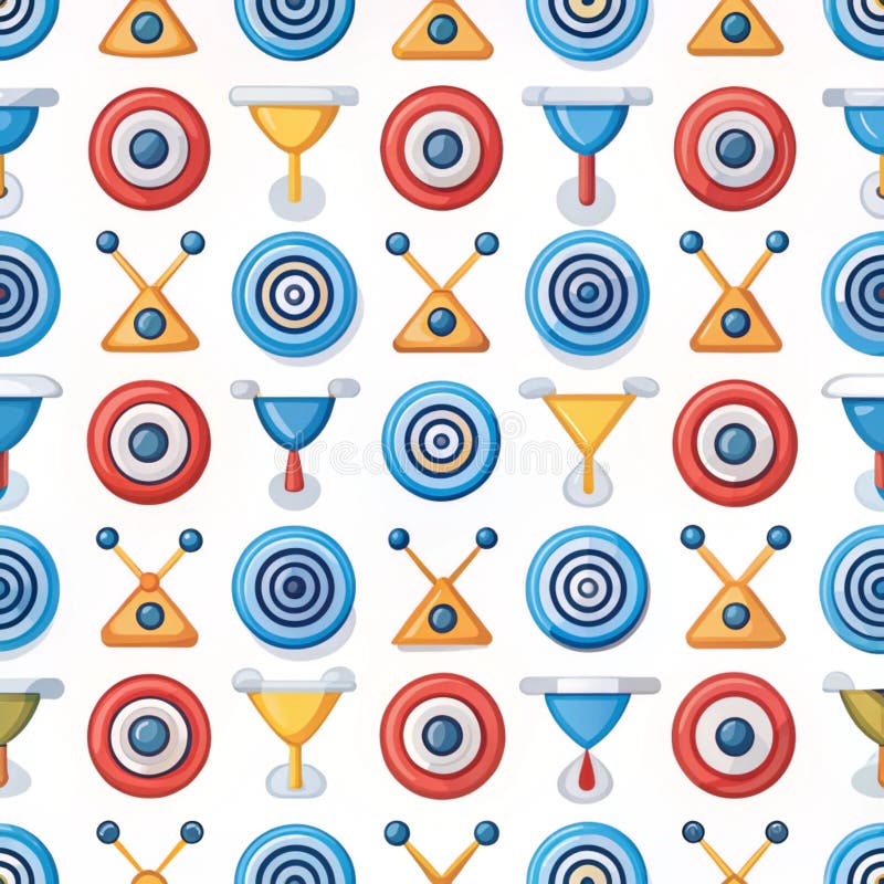 Colorful Target Practice Pattern Stock Image - Image of decor, cute ...