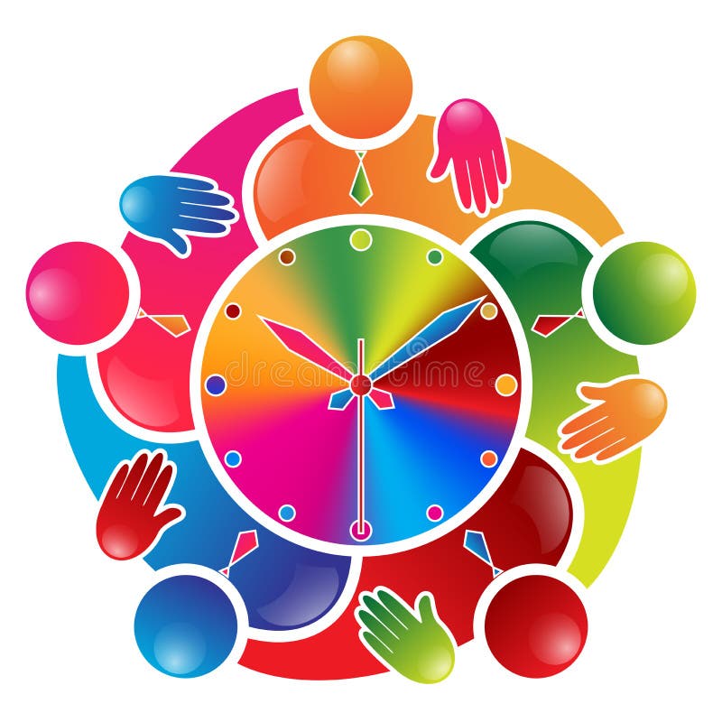 Colorful Team Work People Circle Stock Vector - Illustration of friends ...