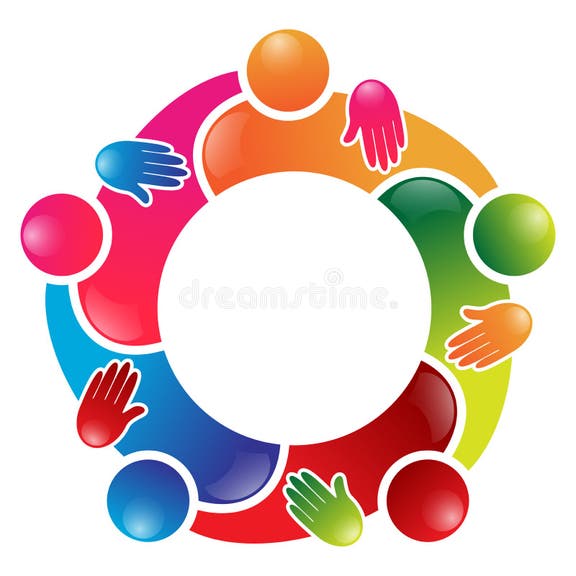 Colorful Team Work People Circle Stock Vector - Illustration of close ...