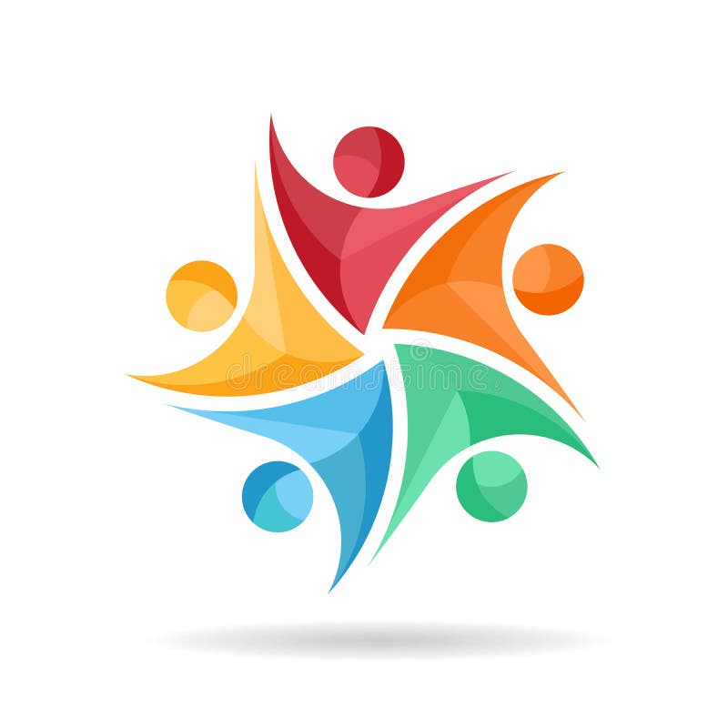 Teamwork Hi five logo stock vector. Illustration of logo - 24429424