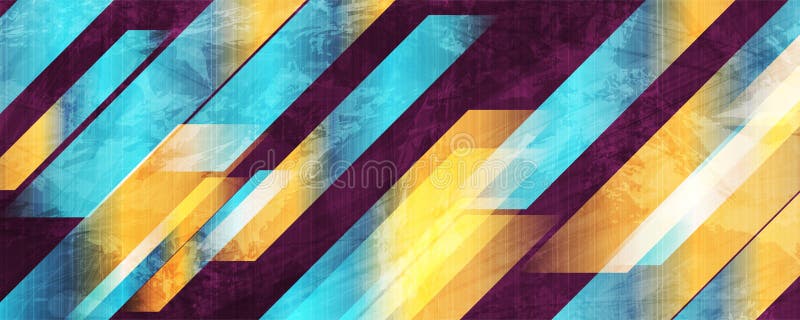 Colorful Tech Grunge Minimal Abstract Geometric Background Stock Vector ...
