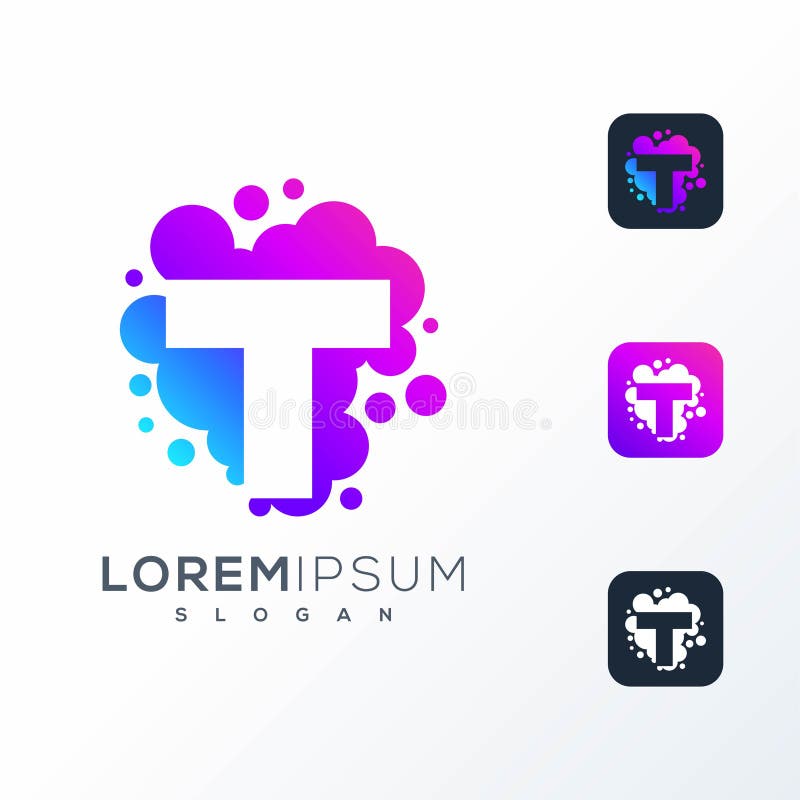 Colorful Tech Logo Design Ready To Use Stock Vector - Illustration of ...