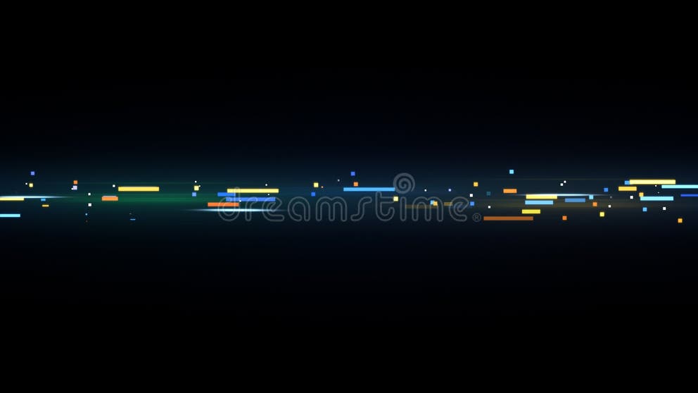 Colorful techno stripe stock illustration. Illustration of glowing ...