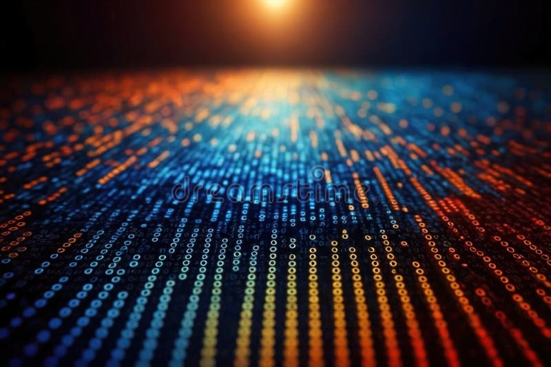 Colorful Technology Binary Matrix Code Abstract Wallpaper Patern ...