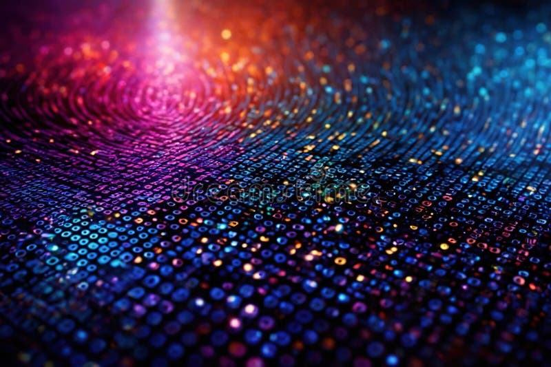 Colorful Technology Binary Matrix Code Abstract Wallpaper Patern ...