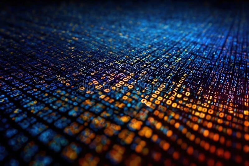 Colorful Technology Binary Matrix Code Abstract Wallpaper Patern ...