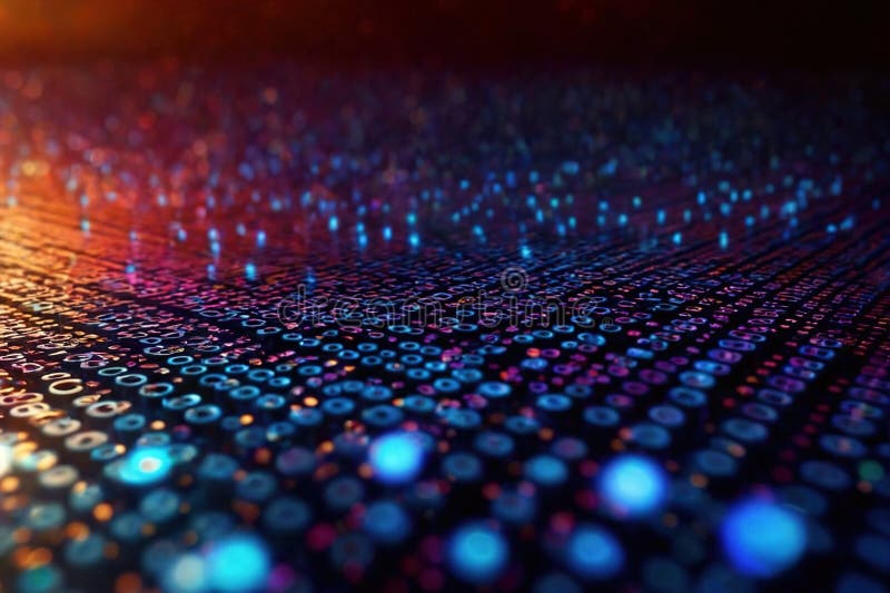 Colorful Technology Binary Matrix Code Abstract Wallpaper Patern ...