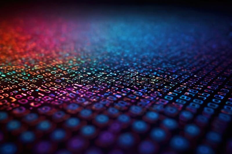 Colorful Technology Binary Matrix Code Abstract Wallpaper Patern ...