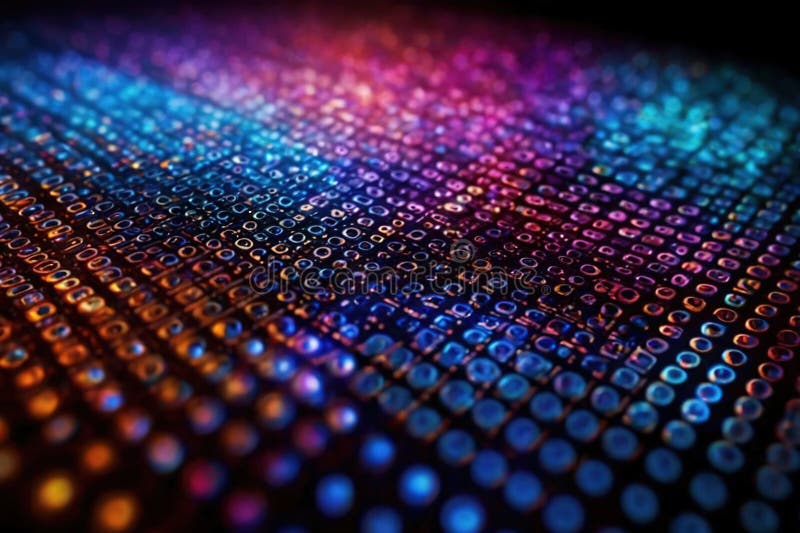 Colorful Technology Binary Matrix Code Abstract Wallpaper Patern ...