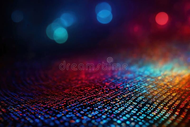 Colorful Technology Binary Matrix Code Abstract Wallpaper Patern ...